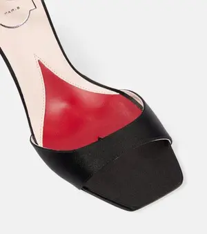 ROGER VIVIER Jewel 100 Embellished Satin Sandals