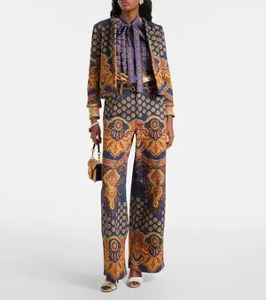Valentino Garavani Voyage Imaginaire Wide-leg Jeans