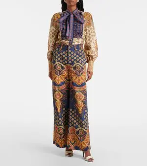 Valentino Garavani Voyage Imaginaire Wide-leg Jeans
