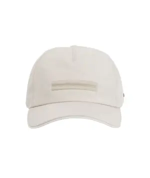 Zegna Logo Baseball Cap - White