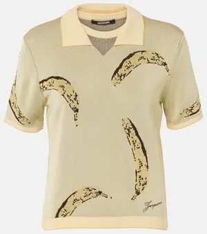 Jacquemus Marino Jacquard Polo Shirt - Yellow