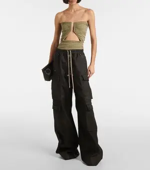 Rick Owens Hollywood Gathered Jersey Top
