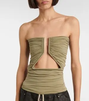Rick Owens Hollywood Gathered Jersey Top