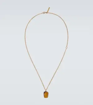 Dries Van Noten Plated Pendant Necklace - Gold