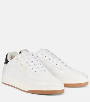 Saint Laurent Sl/61 Leather Low-top Sneakers - White