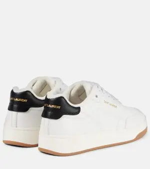 Saint Laurent Sl/61 Leather Low-top Sneakers - White