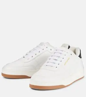 Saint Laurent Sl/61 Leather Low-top Sneakers - White