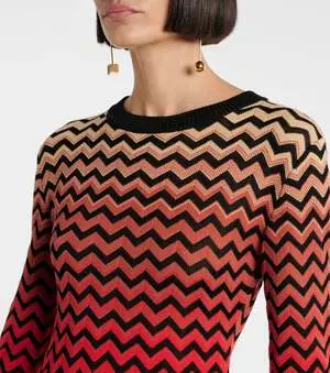 Missoni Zig Zag Ombré Mini Dress - Multicoloured