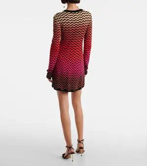 Missoni Zig Zag Ombré Knit Mini Dress