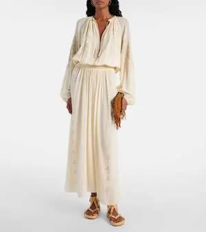 Isabel Marant Étoile Silya Studded Leather Sandals - Beige