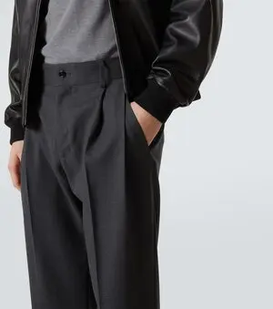 Dolce & Gabbana Wool-blend Straight Trousers