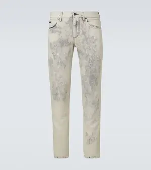 Dolce & Gabbana Printed Straight Jeans