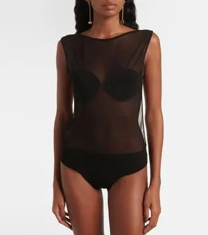 Jacquemus Platano Sheer Bodysuit