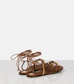 Saint Laurent Babylone Sandals - Gold