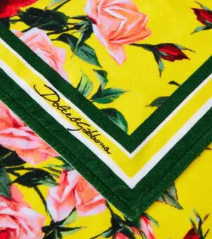 Dolce & Gabbana Cotton Beach Towel - Yellow