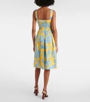 Etro Paisley Pleated Midi Dress