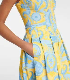 Etro Paisley Pleated Midi Dress