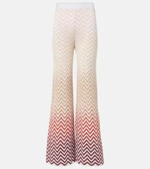 Missoni Zigzag Cotton-blend Flared Pants - Multicoloured