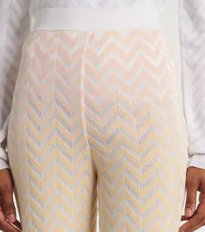 Missoni Zigzag Cotton-blend Flared Pants - Multicoloured