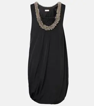 Dries Van Noten Embellished Minidress - Black