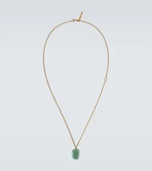 Dries Van Noten Plated Pendant Necklace - Gold