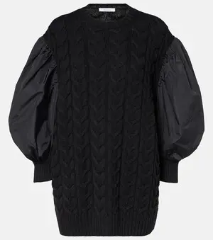 Max Mara Ancella Knitted Wool Mini Dress