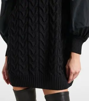 Max Mara Ancella Knitted Wool Mini Dress