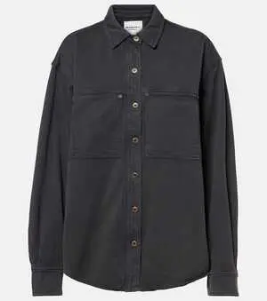 MARANT ETOILE Raquel Cotton Shirt - Black