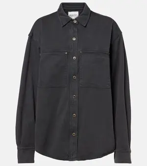 MARANT ETOILE Raquel Cotton Shirt - Black