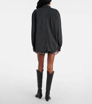MARANT ETOILE Raquel Cotton Shirt - Black