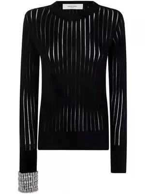 GOLDEN GOOSE Embellished Cotton Sweater - Black