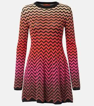 Missoni Zig Zag Ombre Cotton-blend Minidress