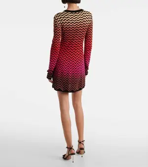 Missoni Zig Zag Ombre Cotton-blend Minidress