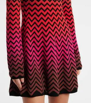 Missoni Zig Zag Ombre Cotton-blend Minidress