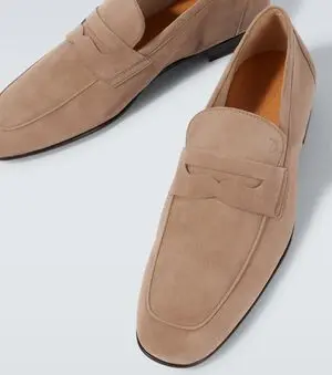 TOD'S Suede Loafers - Beige