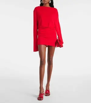 Jacquemus La Croisiere Open-back Jersey Minidress - Red