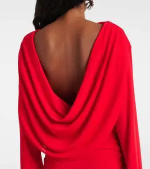 Jacquemus La Croisiere Open-back Jersey Minidress - Red
