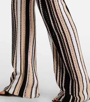 Missoni Striped Cotton-blend Straight Pants