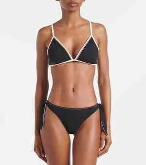 Brunello Cucinelli Bikini Top - Black