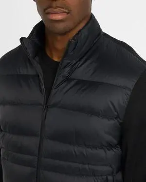 Moncler Zip-up Down Knit Combo Jacket