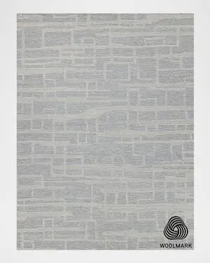 EXQUISITE RUGS Park City Hand-tufted Light Gray/ivory Rug, 8' X 10' Light Gray/ivory