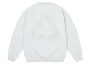 PALACE Outline P3 Crew - Grey Marl