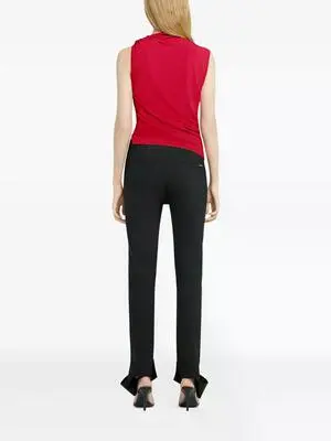 COURREGES Asymmetric Jersey Top - Red