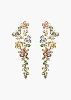 JENNIFER BEHR Daylin Crystal Dangle Earrings - Garden