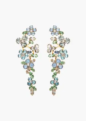 JENNIFER BEHR Daylin Crystal Dangle Earrings - Sky