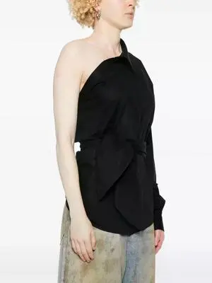Moschino Asymmetric Shirt - Black