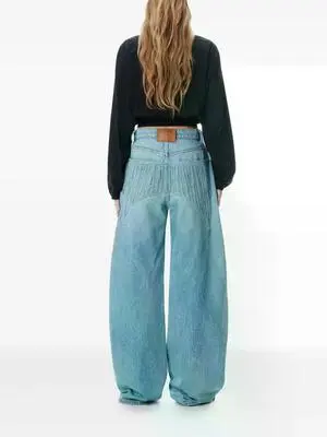 Alexander Wang Graphic-print Wide Leg Jeans