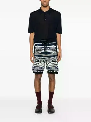 LANEUS Knitted Bermuda Shorts