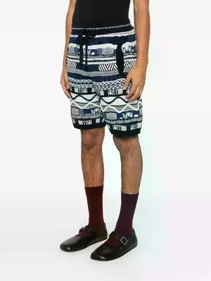 LANEUS Knitted Bermuda Shorts