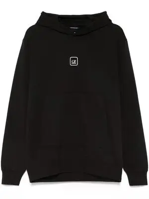 C.P. COMPANY Graphic Print Hoodie - Black